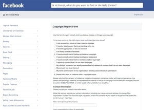 How to get Facebook to remove a copyrighted image